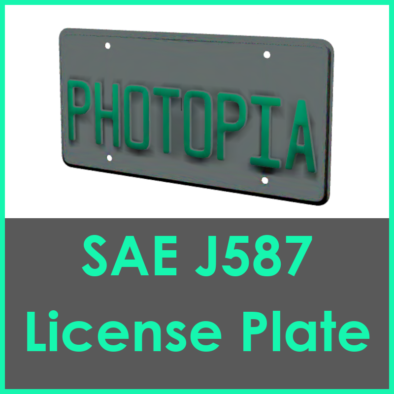 SAE J587 License Plate Illumination Report | Photopia Optical Design ...